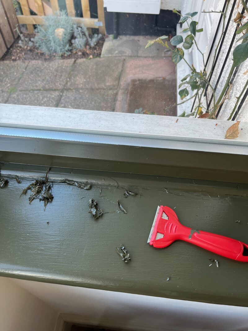 Painting internal uPVC window frames – Apartment Apothecary